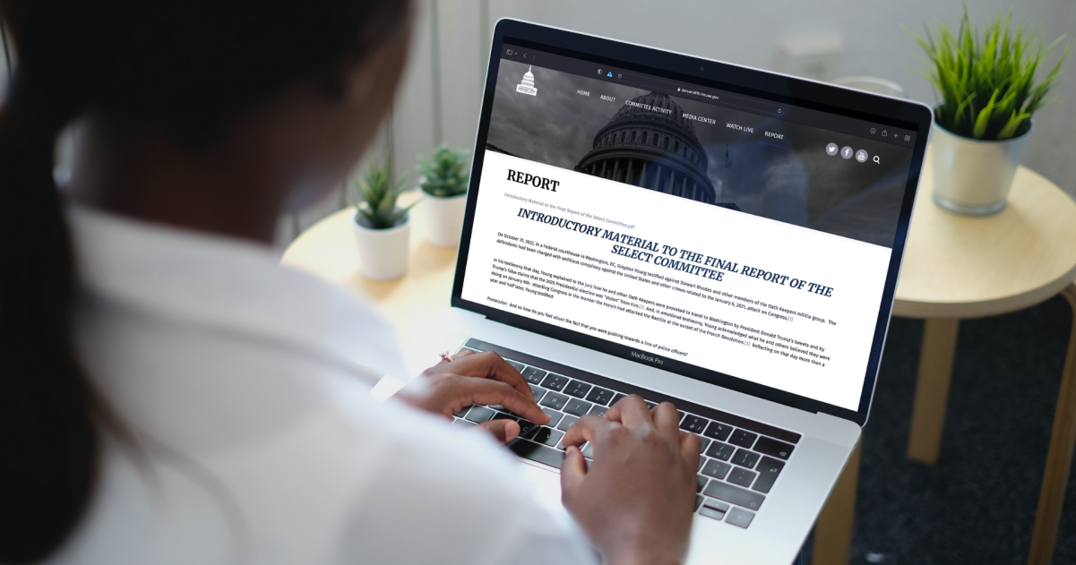 Jan. 6th Committee Issues Bipartisan Report Following Historic ...